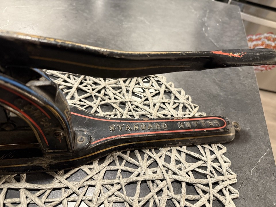 Antique Reading Hardware Co. Standard cast iron tobacco cutter. | eBay