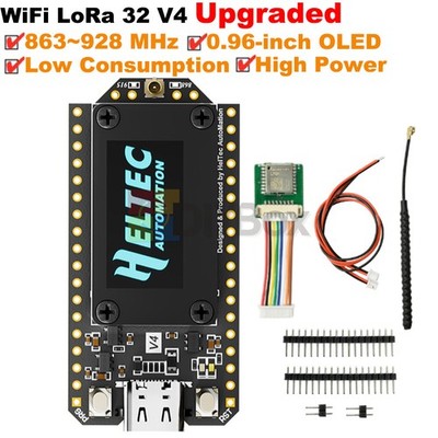 Heltec V4 LoRa Wifi ESP32 Bluetooth Development Board + IPX Antenna ...