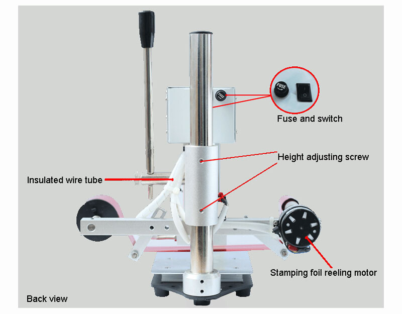 Hot Foil Stamping Machine Automatic Foil Reeling Leather PU Embossing ...