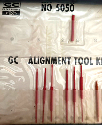 Vtg GC ELECTRONICS NO. 5050 ALIGNMENT TOOL KIT with 31 pieces USA | eBay