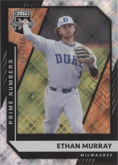 2021 Panini Elite Extra Edition - Ethan Murray #147 Prime Numbers A ...