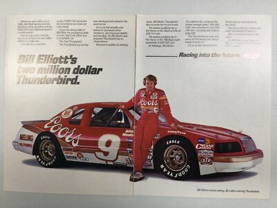 FORDADV239 Advertisement 1985 Ford Racing NASCAR Bill Elliott 2 page 2 ...