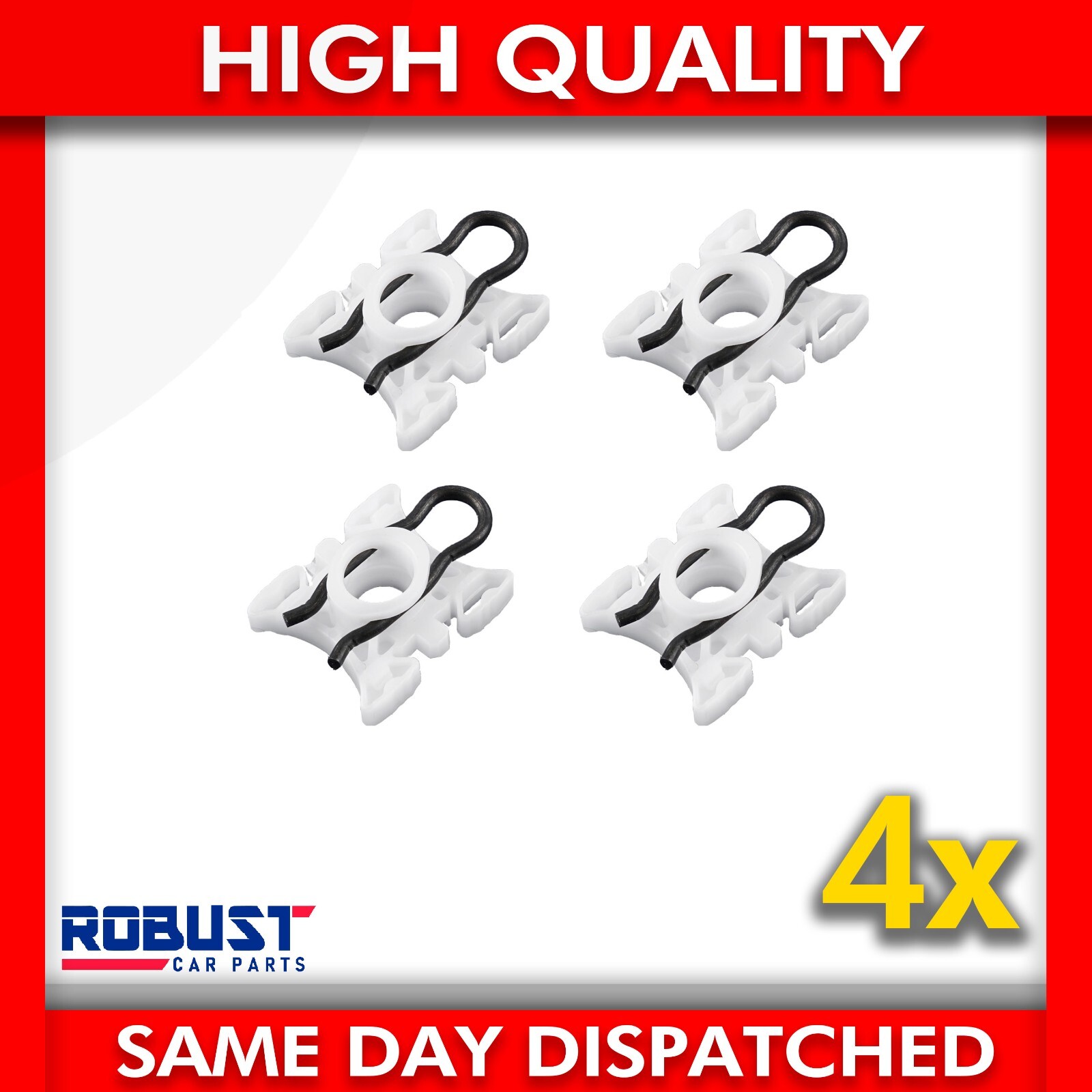 4X WINDOW REGULATOR SLIDER CLIP FOR BMW E36 E92 E34 E32 Z3 Z4 VOLVO S60 ...