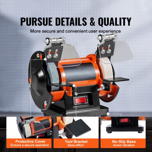3" BenchTop Jewelry Polisher Buffer Double-head Bench Grinder Speed ...