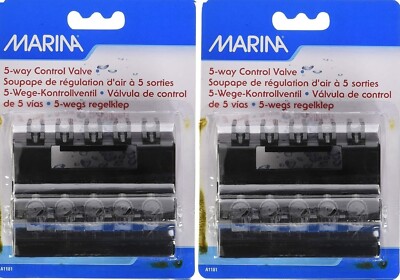 Marina 5 Way Plastic Control Gang Valves Aquarium Air Splitter # A1181 ...