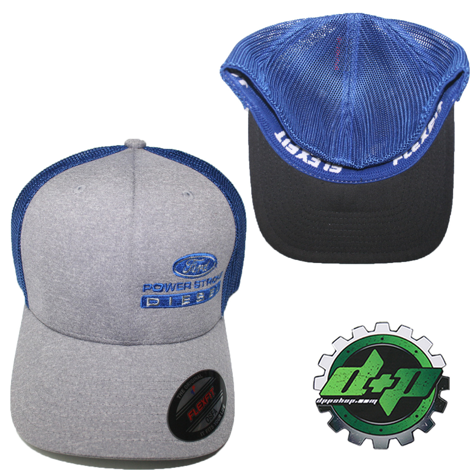 Ford Powerstroke hat ball cap fitted flex fit flexfit stretch diesel ...
