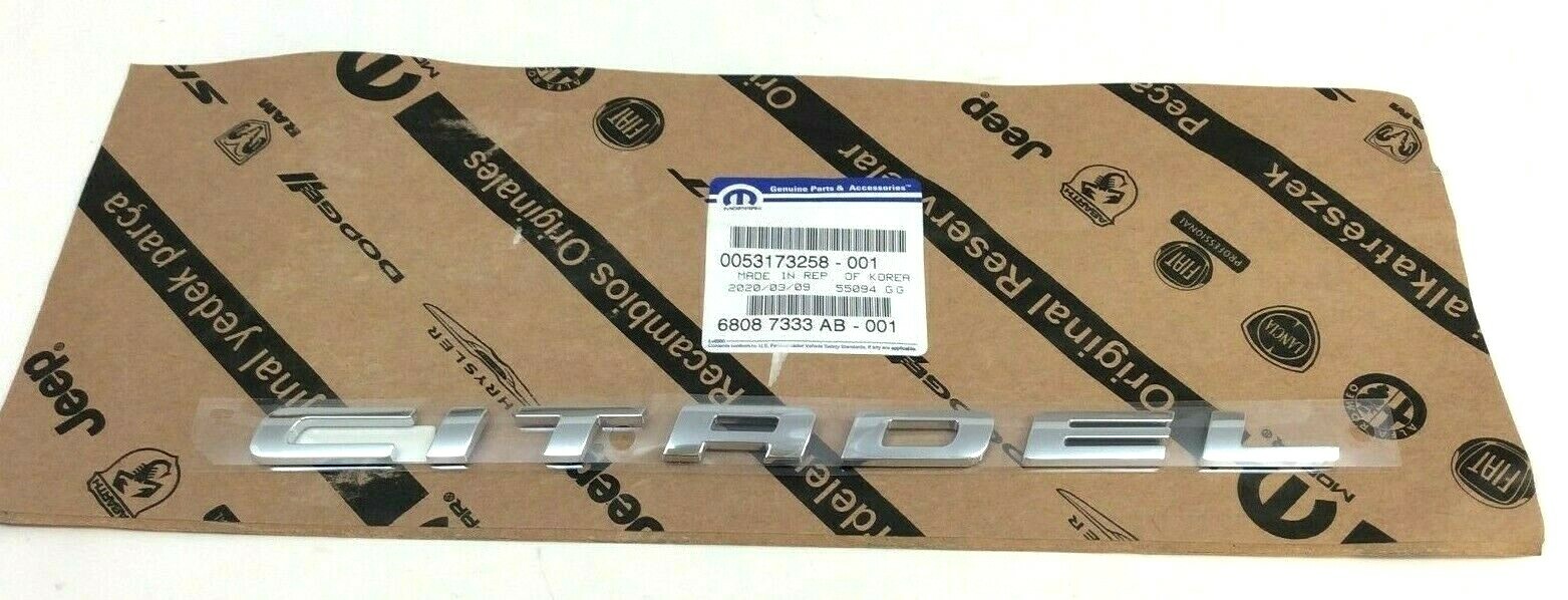 2011-2020 Dodge Durango Citadel liftgate hatch chrome Nameplate Emblem ...