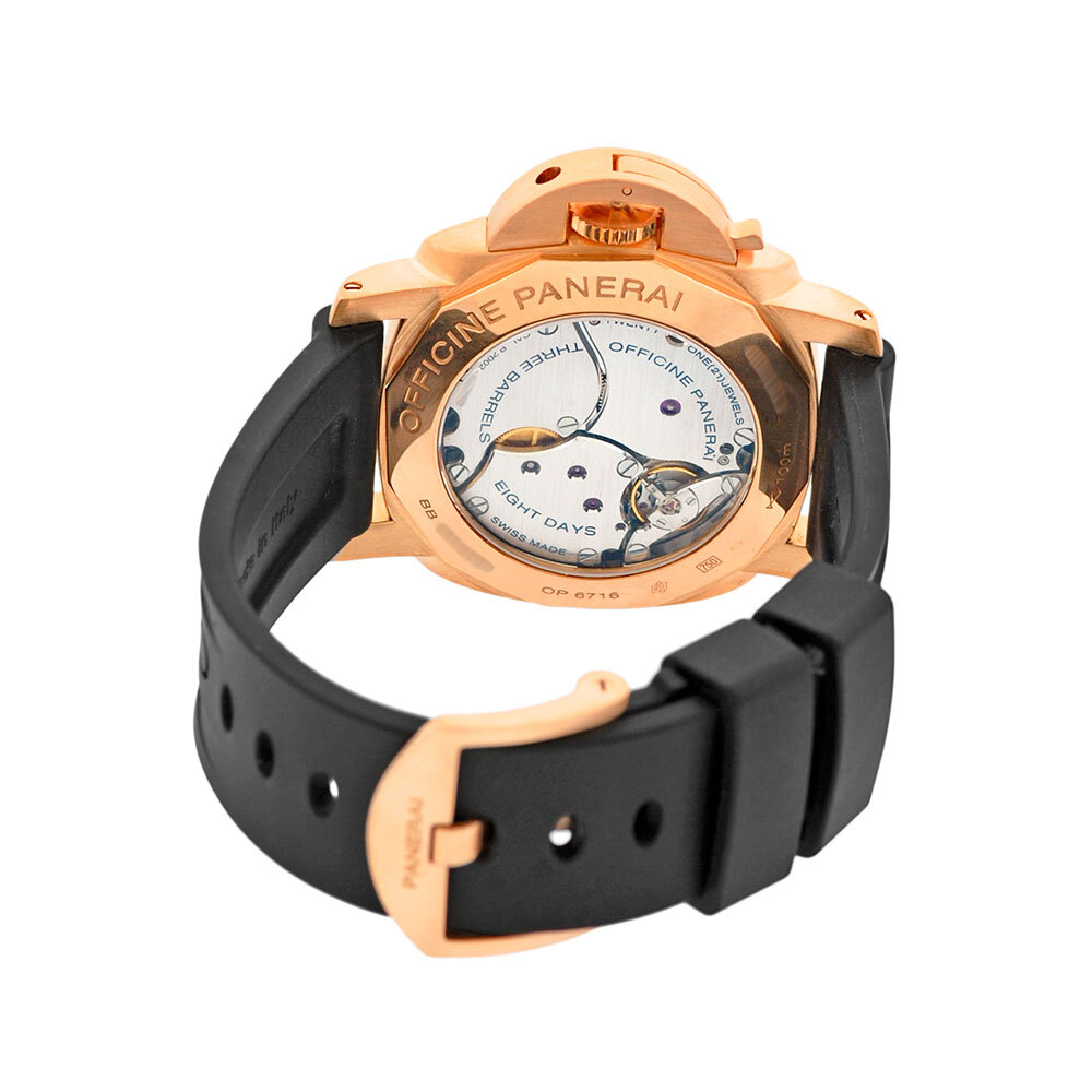 PANERAI 18K Rose Gold 44mm PAM 00289 1950 Luminor GMT Date PAM 289 Box ...