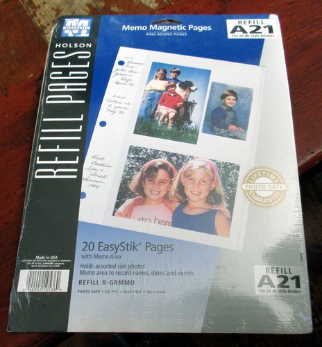2 Packages Holson A21 Memo Magnetic Ring Bound Refill Pages for sale ...