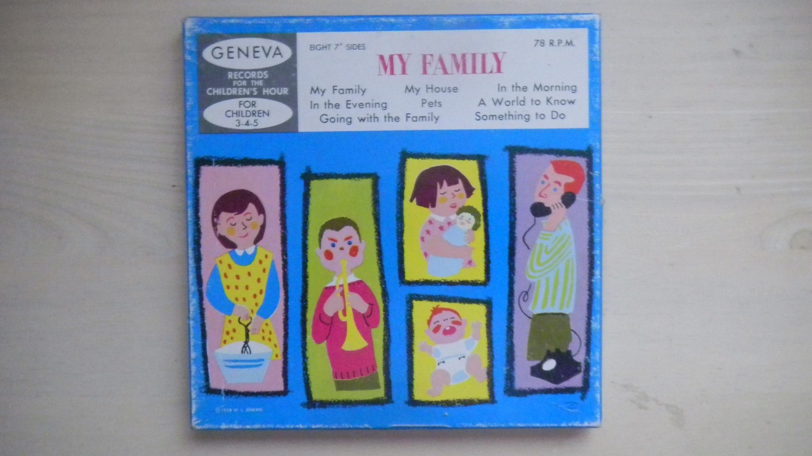 Geneva Records For Children's Hour 4 Record Set MY FAMILY 78rpm 1958 | eBay
