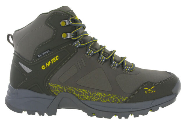 Hi-Tec Psych Mid Walking Boots Mens Waterproof Vegan Friendly Shoes UK7 ...