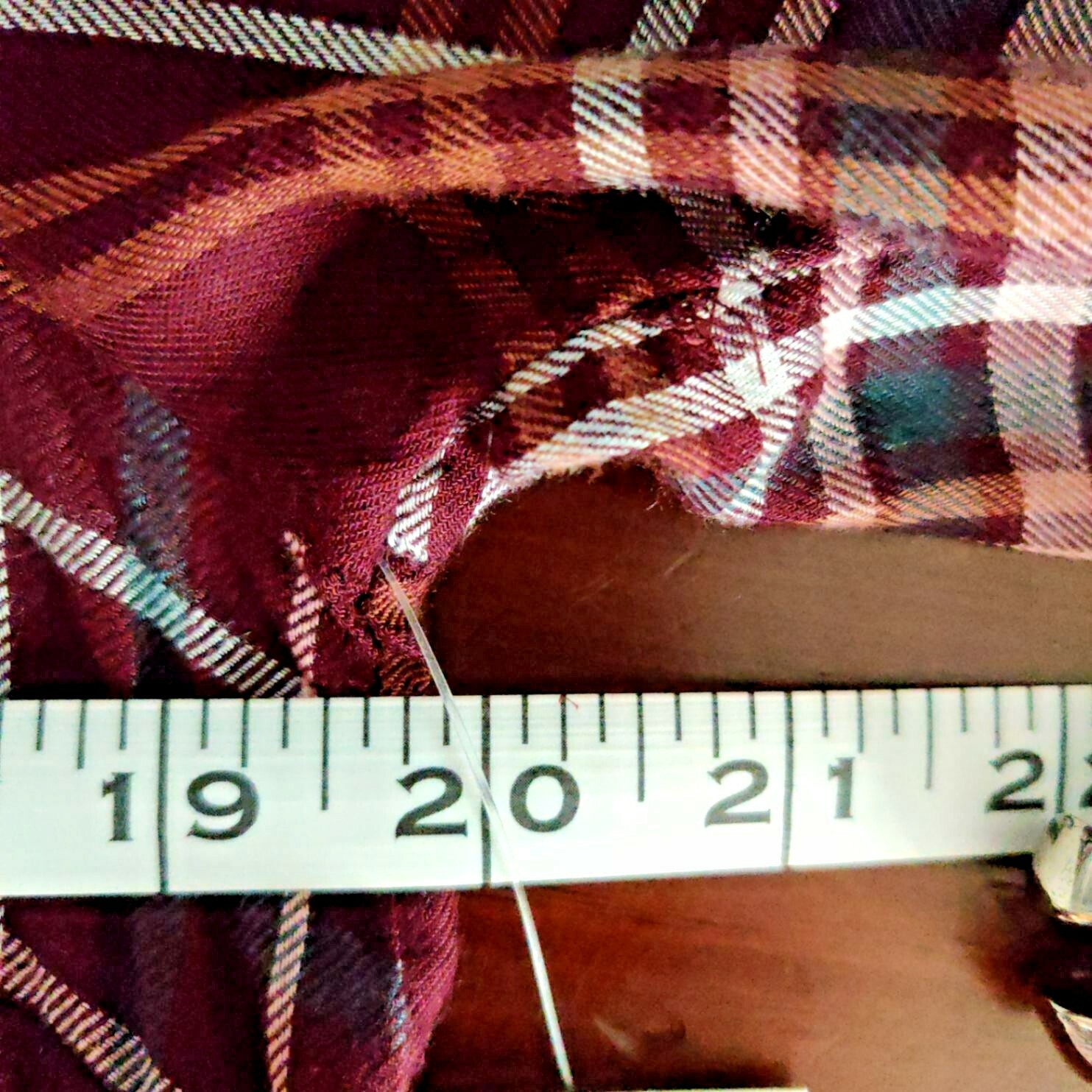 Style & Co Womens Red Burgundy Plaid Tab Sleeves Button Up Shirt Top ...