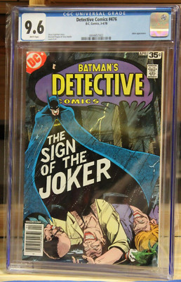 DETECTIVE COMICS #476 (1978) CGC 9.6 WHITE CLASSIC JOKER COVER! DC ...