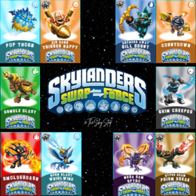 Skylanders Swap-Force ALL CHARACTERS AND MAGIC ITEMS NFC CARDS | eBay