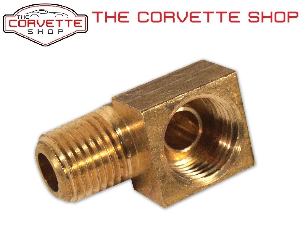 C1 C2 C3 Corvette Gas Line Fitting To Fuel Pump 90 Degree Outlet 58-81 ...