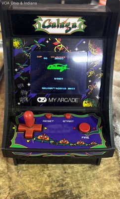 Micro Player Mini Arcade Machine Galaga Video Game In Color Works 7" | eBay