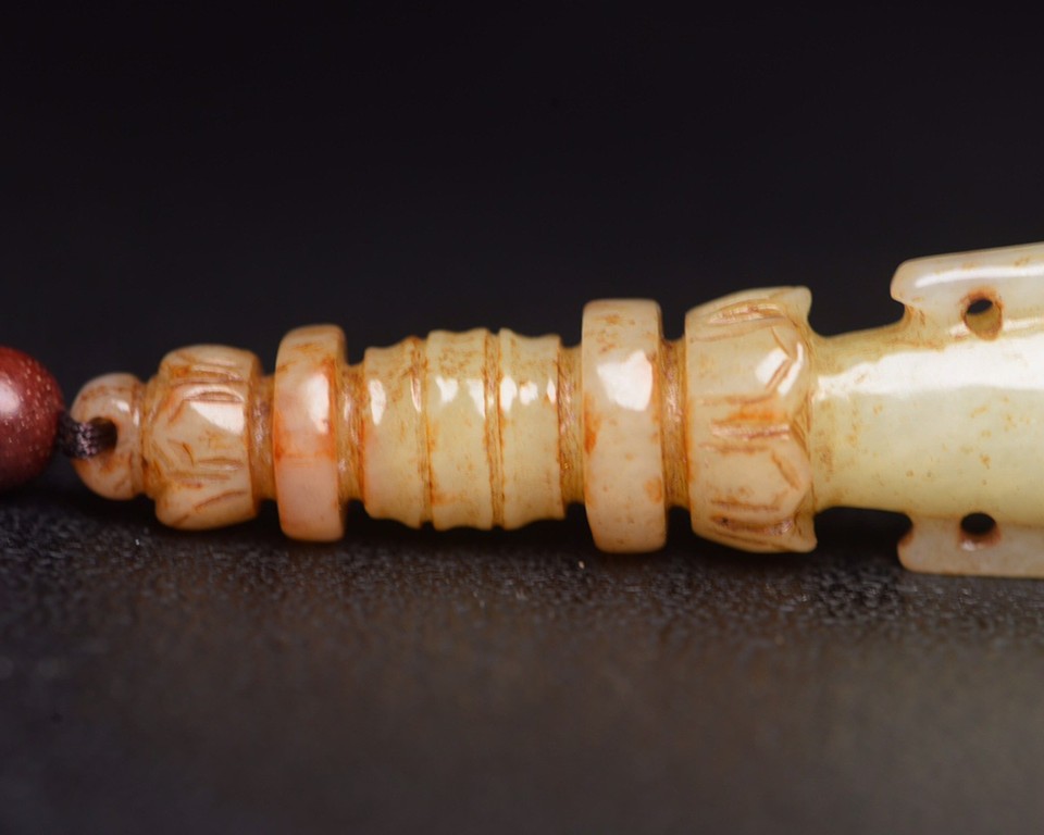 Certified Natural Hetian Jade Hand-carved Exquisite Tea Scoop Statue ...