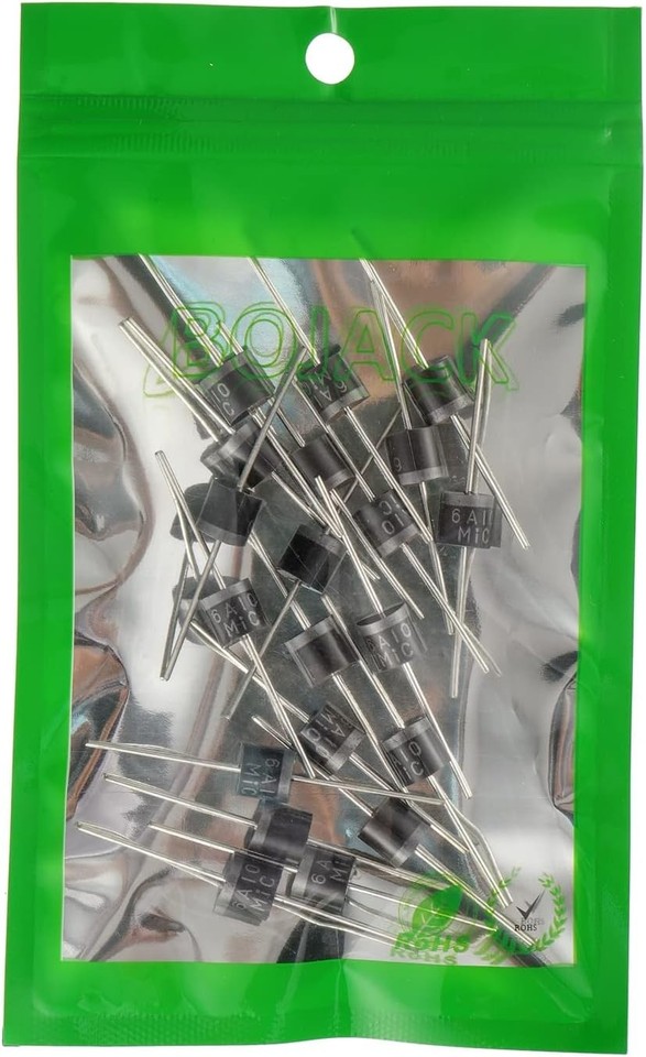 BOJACK 6A10 Rectifier Diode 1000 Volt Electronic Silicon Diodes （Pack ...