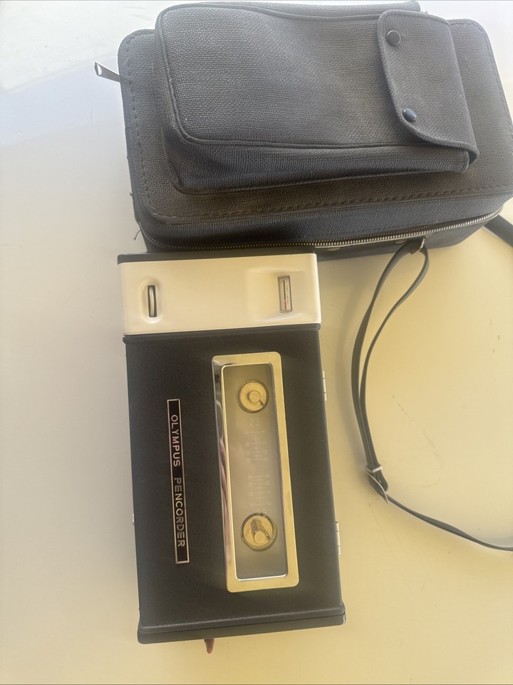 Olympus PENCORDER 1N-524 Vintage Miniture Reel-To-Reel Tape Recorder ...