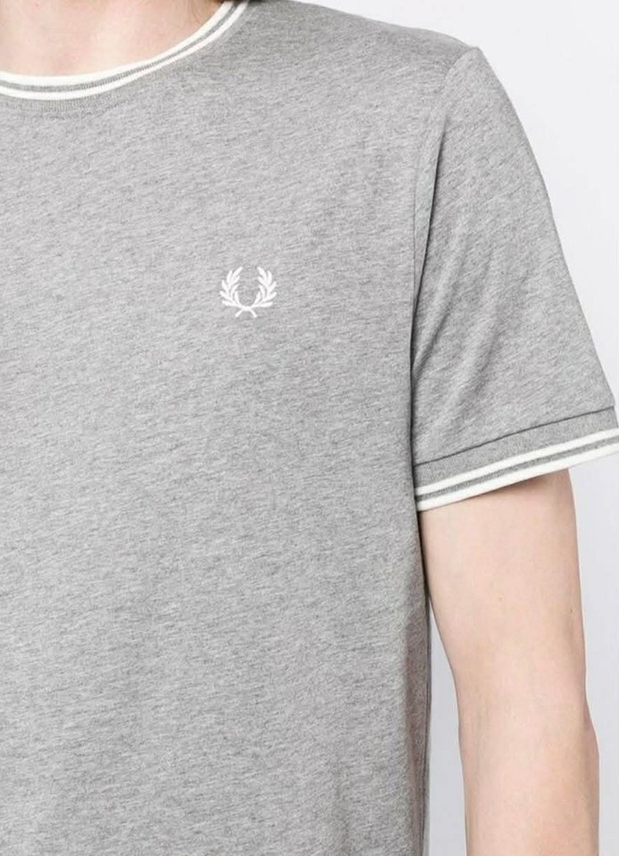 Fred Perry Twin Tipped T-Shirt M1588 420 Steel Marl New With Tags ...