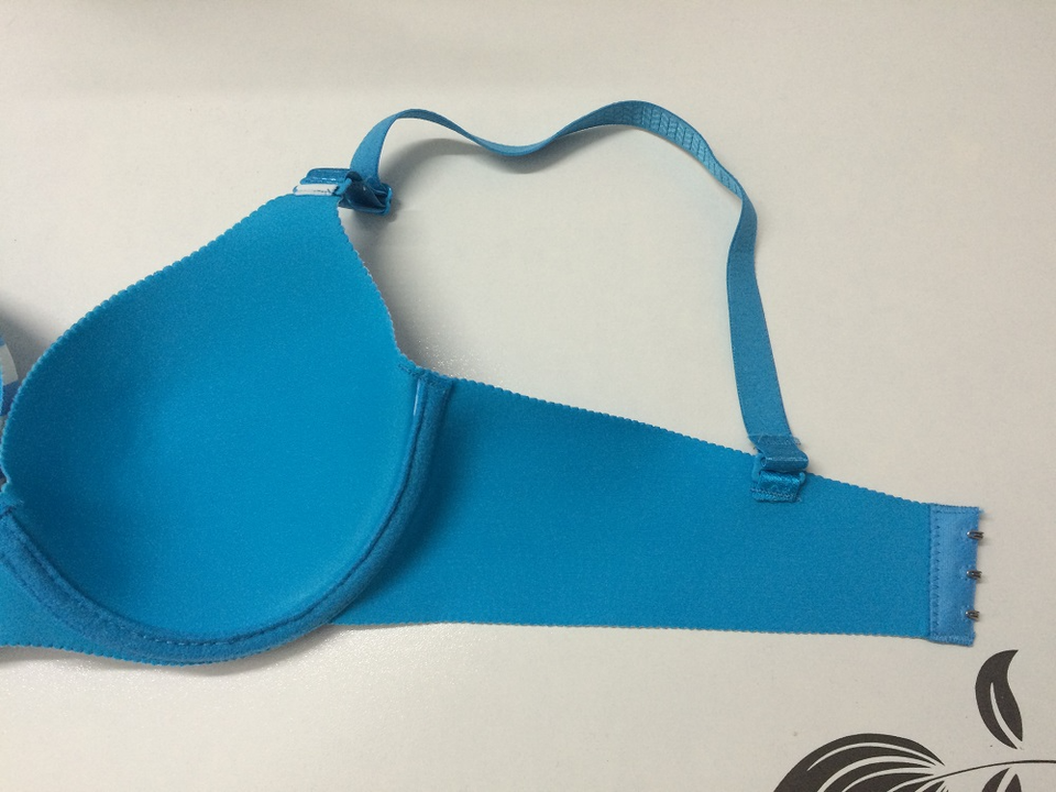 34BC Blue White Stripe Women's Bra Seamless Underwear New Lingerie Push ...