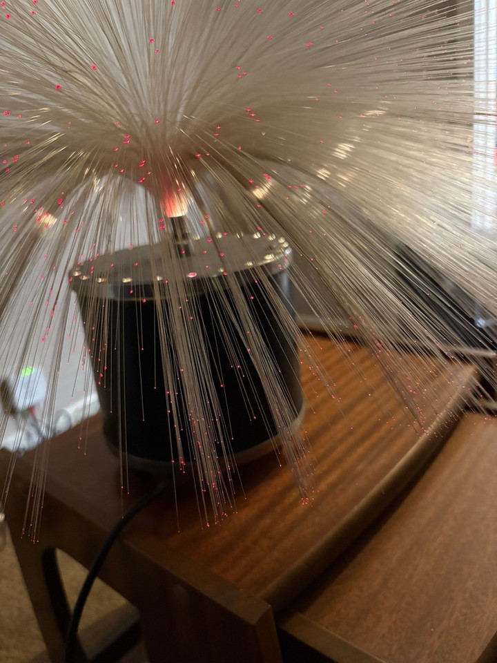 Fibre Optic Lamp By cima international Vintage 1970s Colour Changing ...