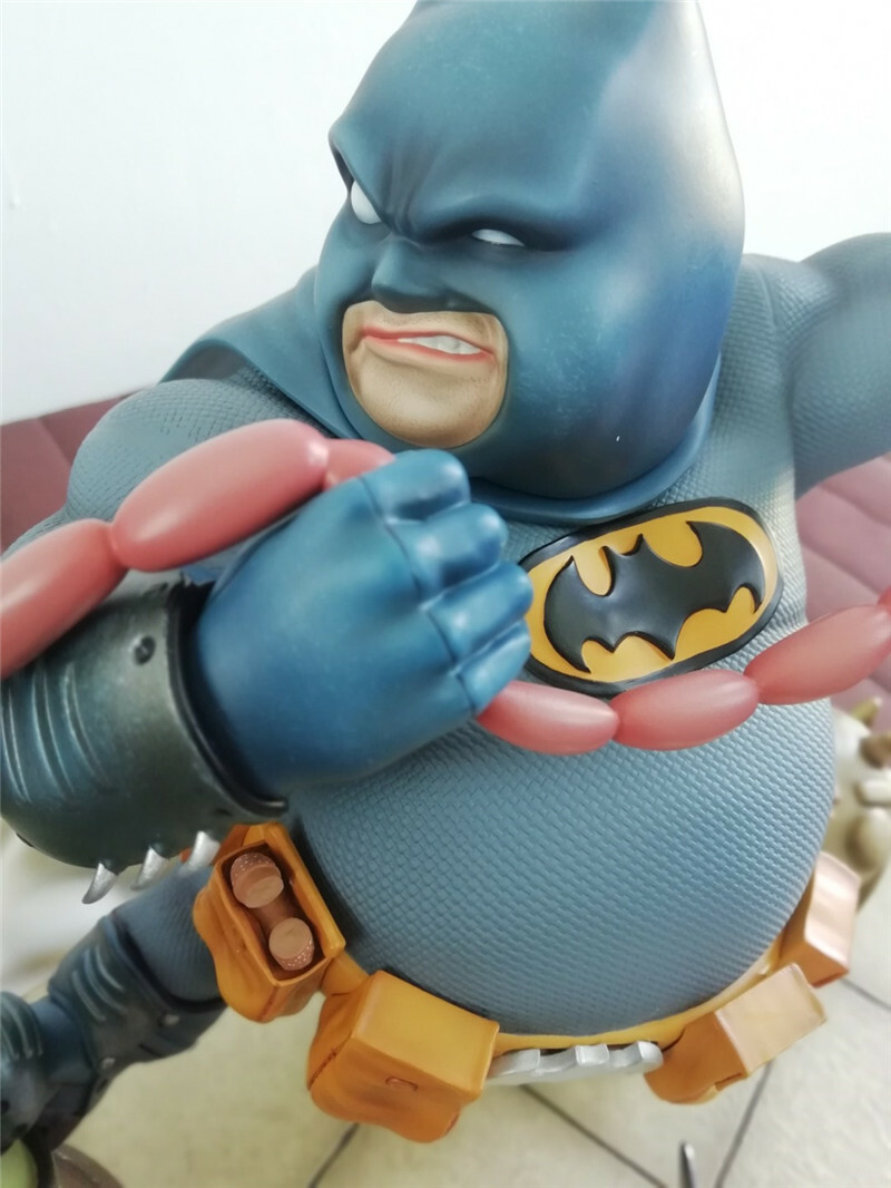 CO Mum Mum Series 01 Chubby Baddman Figurine Resin Batman Statue Model ...