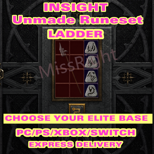 ETH INSIGHT Rune+Base Set🌺ELITE BASE🌺Diablo 2 Softcore LADDER🌺PC-SWIT ...