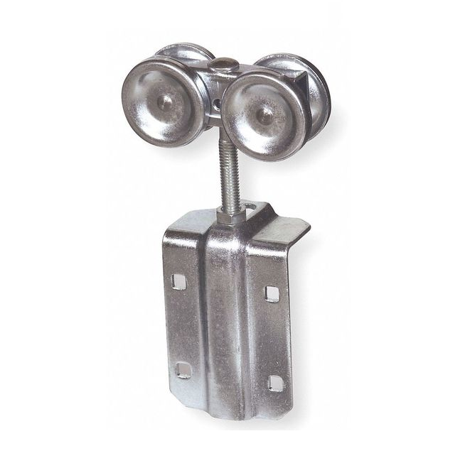 2 PACK Barn Door Hanger Rollers Sliding Box Rail Track Plated Steel ...