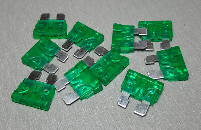 10pcs 30 Amp Green Standard Blade Fuse ATU 30A Wedge Fuse | eBay Australia