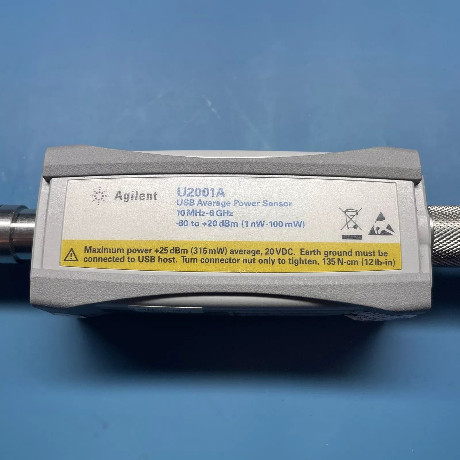Agilent U2001A 10MHz to 6GHz USB RF OPT 100 Power Sensor for sale ...