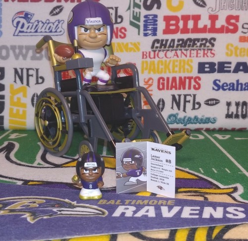 2020 NFL Teenymates Gold Baltimore Ravens QB Lamar Jackson exclusive ...