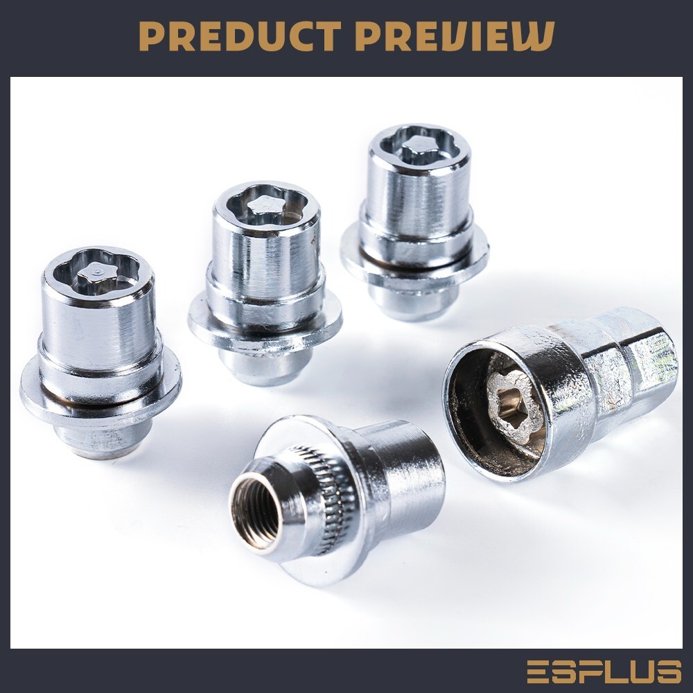 4 Pc Toyota OEM Wheel Lock Chrome M12x1.5 Fit Corolla/Prius/Highlander ...