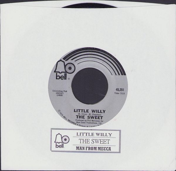 Sweet - Little Willy/Man From Mecca Bell 1410 Vinyl 45 rpm Record | eBay