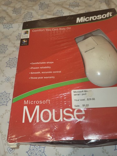 Vintage 90s Serial Original Microsoft Mouse Windows 95 Dos for sale ...