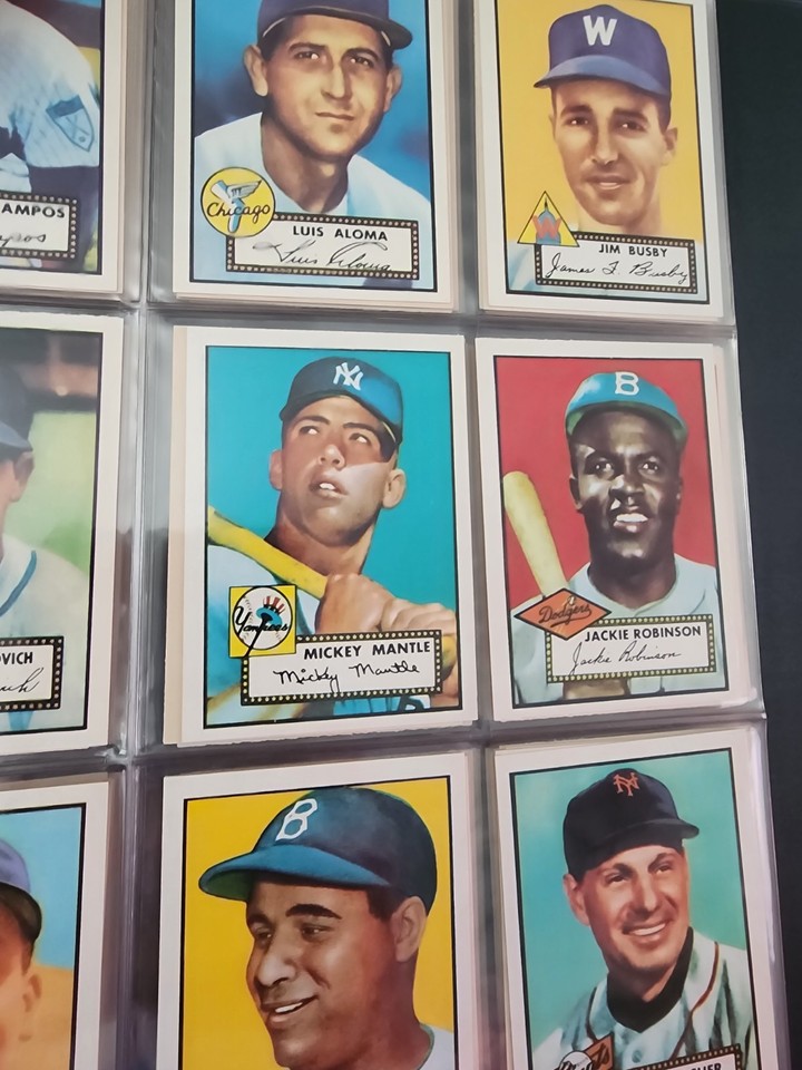 1952 TOPPS BASEBALL REPRINT COMPLETE SET, EXCELLENT CONDITION | eBay
