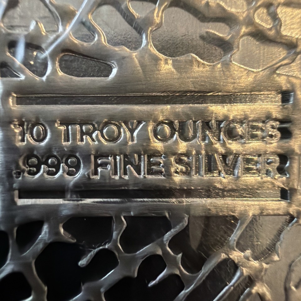 Pioneer Metals Silver Bar 10 oz Cast-Poured Sealed.999 Fine | eBay