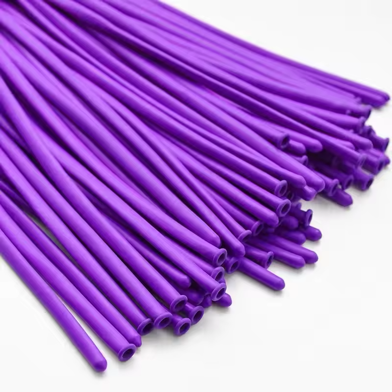100 X Long Plain Balloons Latex Balons 260Q Twisting Modelling Long ...