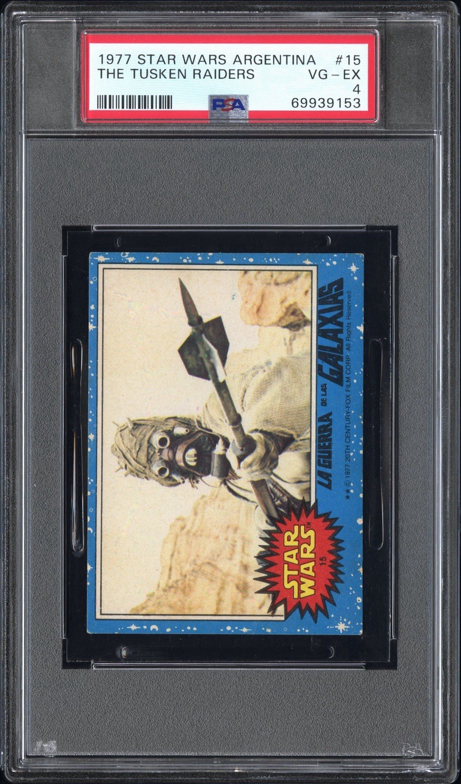 1977 Star Wars Argentina The Tucken Raiders #15 PSA 4 Pop 4 | eBay