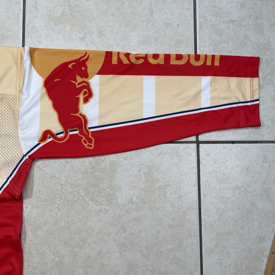 Rare Red Bull Roller Hockey Game Jersey Men's Size Large Van Villet #52 5ivehole | eBay