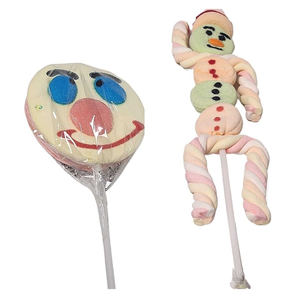 Marshmallow Gummy Candies Face & Man Mallow, Kebab & Sandwich Mallow ...