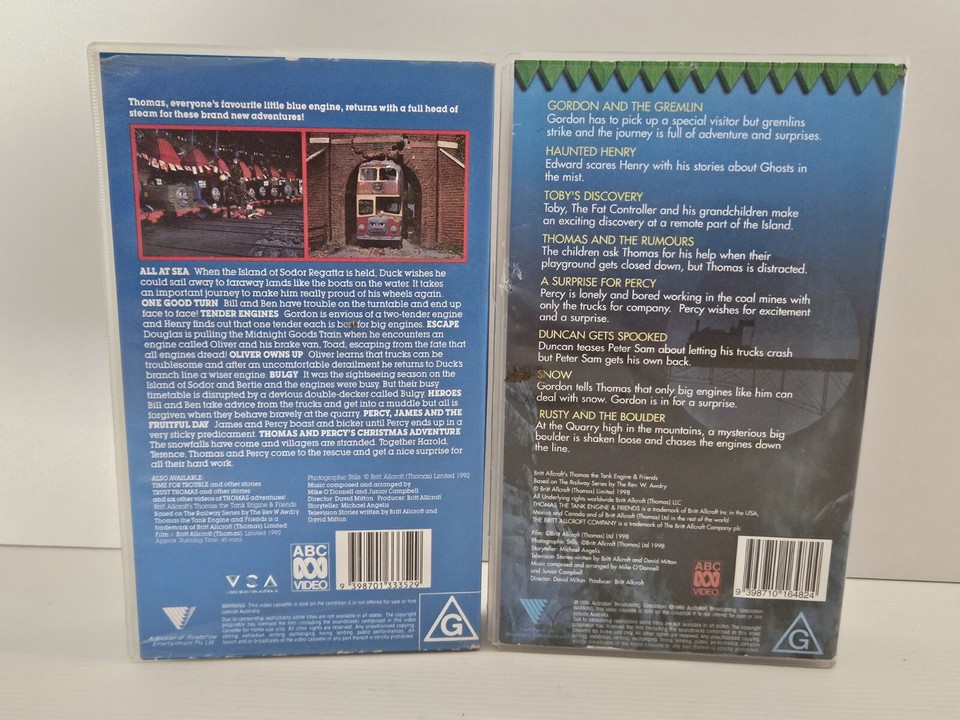 Thomas The Tank Engine - PLAYTIME & SPOOKS & SURPRISES VHS Video 1992 ...