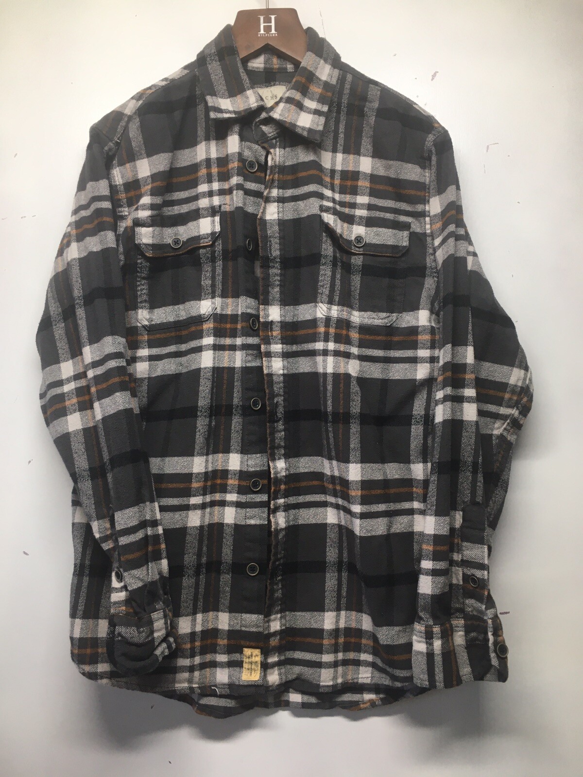 Jachs Plad Flannes Shirt, Medium - Gem