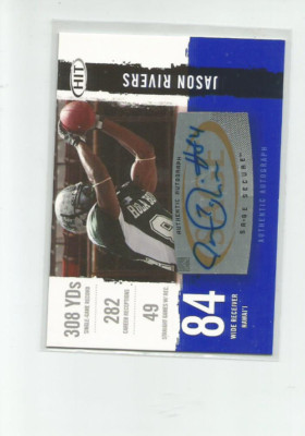 2008 SAGE HIT AUTOGRAPHS #A48 JASON RIVERS E121 | eBay
