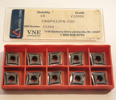CNGP 432 FN EXK V20MX VNE ** 10 INSERTS * FACTORY PACK * | eBay