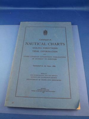 CATALOG NAUTICAL CHARTS SAILING DIRECTIONS TIDAL INFORMATION 1946 FOLD ...