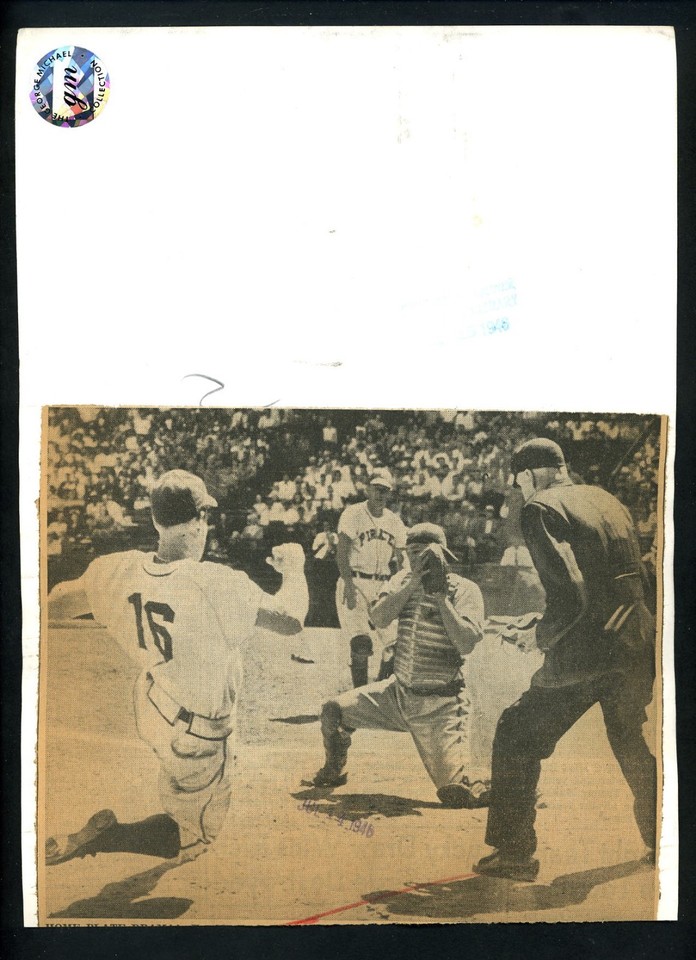 Andy Seminick Frankie Gustine 1946 Press Photo Philadelphia Phillies ...