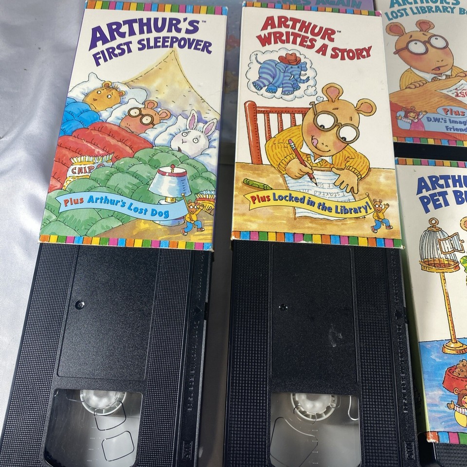 Lot of 10 Arthur VHS Tapes PBS Television TV Series Huge Bundle Of ...