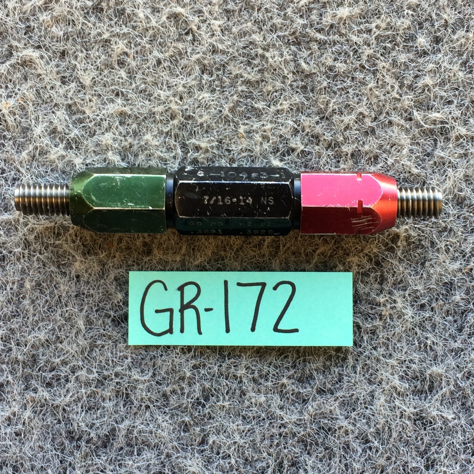 7/16-14 NS THREAD PLUG GAGE SET GO .3891 / NO GO .3929 INSPECTION | eBay