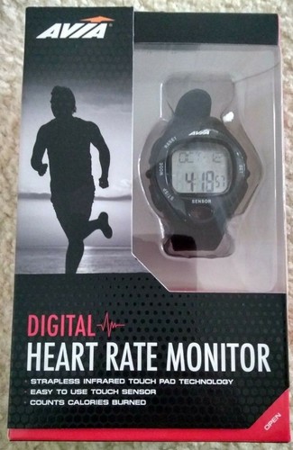 Avia Digital Heart Rate Monitor Watch - Activity Tracker - Black | eBay